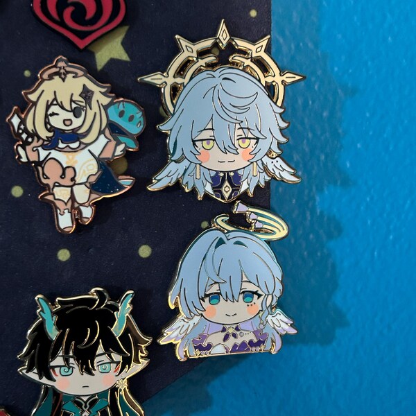 HSR Sunday and Robin Honkai Star Rail Hard Enamel Pin - Etsy
