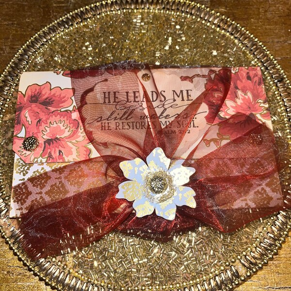 Books of the Bible Bookmark, Red, Yellow and Green Floral, Version One ...