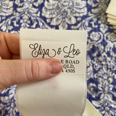 Address Labels ROLLS, Return Address Labels Roll, Custom Guest Address ...