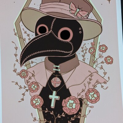 Spooky Gumball Machine Pink Art Print, Pastel Gothic Home Decor, Trick ...