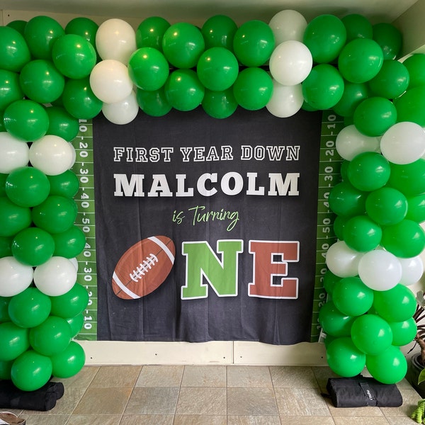 First Down Birthday Decorations, First Year Down Birthday, 1st Year ...