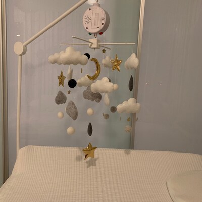 Baby Mobile Starry Night Baby Crib Mobile Light Baby Mobile Gift for ...