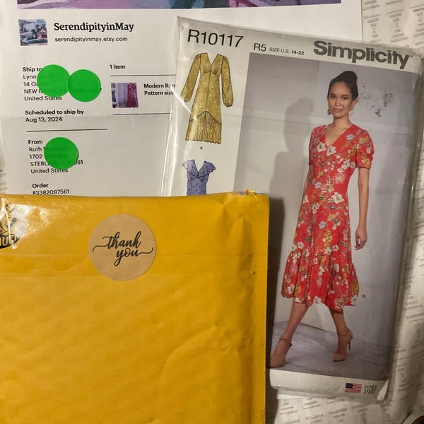 UNCUT and FF Pattern Pieces Vintage Simplicity 8064 Sewing Pattern Size ...