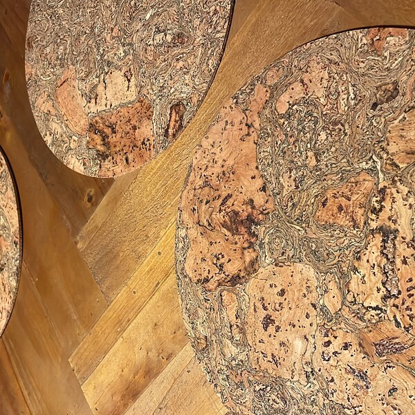 Natural Heat Resistant Board for Oven Dishes, Cork Board With Rope ...