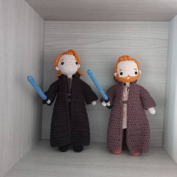 Obi-Wan Kenobi & Anakin Skywalker Crochet PATTERN (PDF) - Etsy España