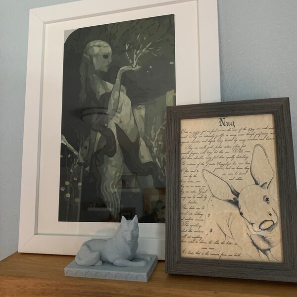 Dragon Age Veilguard - Fen'harel Statue - Solas - Wolf Statue ...