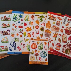 Pumpkin Fall Sticker Sheet Halloween Pumpkin Stickers - Etsy