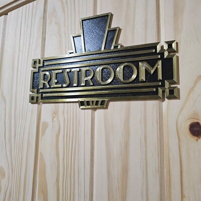 Custom Art Deco Sign Decor Home Art Deco 3D Printed Decoration Interior ...