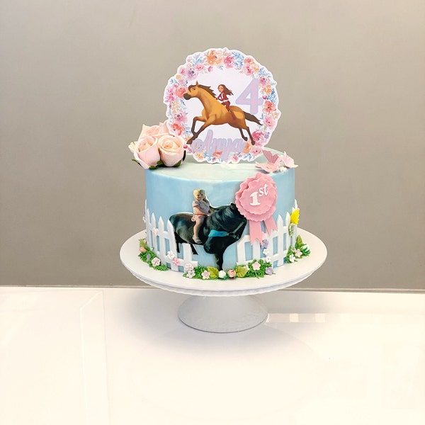 Custom Spirit and Lucky Cake Topper PRINTABLE | Digital Party Supplies ...