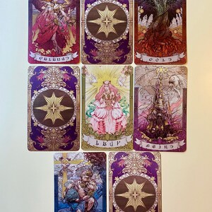 FFXIV Astrologian Cards Set AST FF14 Final Fantasy 14 Lord | Etsy