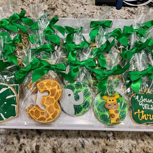 Custom Number Assortment Cookies Set of 6 Crunchy Shortbread Cookies ...