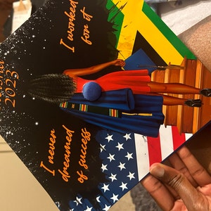 Personalized Africa America Graduation Cap Topper, Custom Country Flag ...