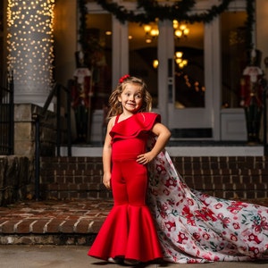 White Organza Pageant Runway Skirt Girls White Waist Cape White Fun ...