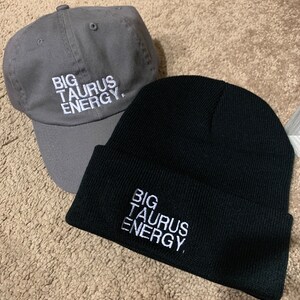 Big Taurus Energy Zodiac Sign Embroidered Unisex Baseball Cap - Etsy