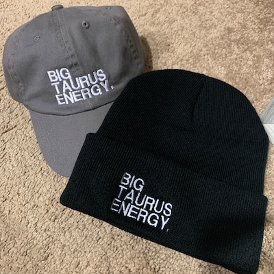 Big Taurus Energy Zodiac Sign Embroidered Unisex Baseball Cap ...