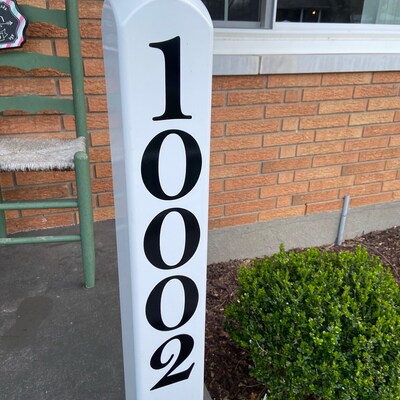 Custom House Number Decal - Etsy