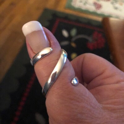 Sterling Silver Spiral Splint Ring Spiral Splint Ring Thumb Splint Ring ...