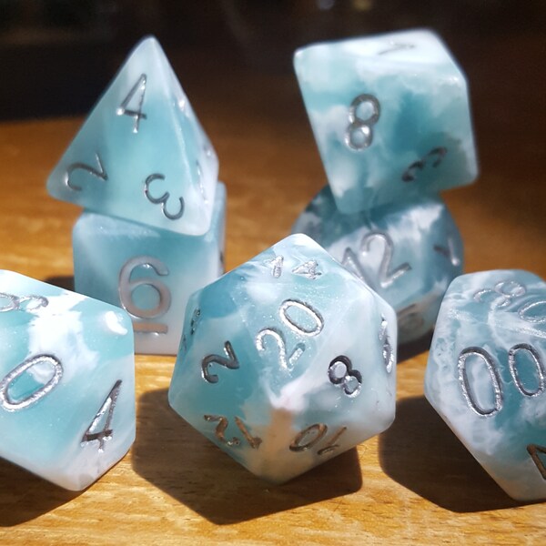 Seastone Dice Set (made to Order) - Etsy