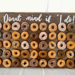 Large Tabletop Donut Wall W/STAND Holds 50 or 100 Doughnuts Bar Dessert ...