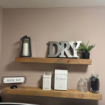 Matte Distressed Floating Shelf - Etsy