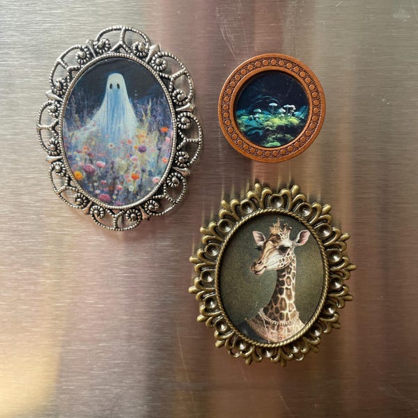 Oddity Art Victorian Goth Emerald Beetles and Bugs Framed Painting ...