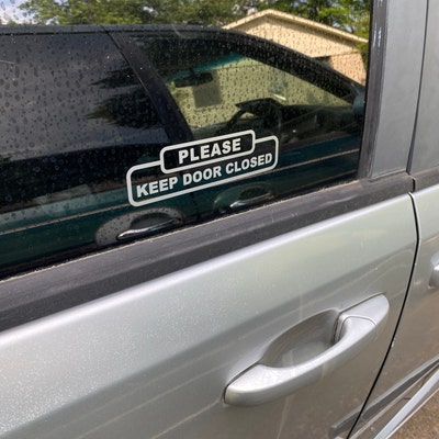 Please Keep Door Closed Decal Sticker Business Store Shop Door Window ...