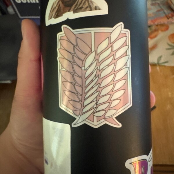 AOT Scouts Regiment Pink Holographic Sticker - Etsy
