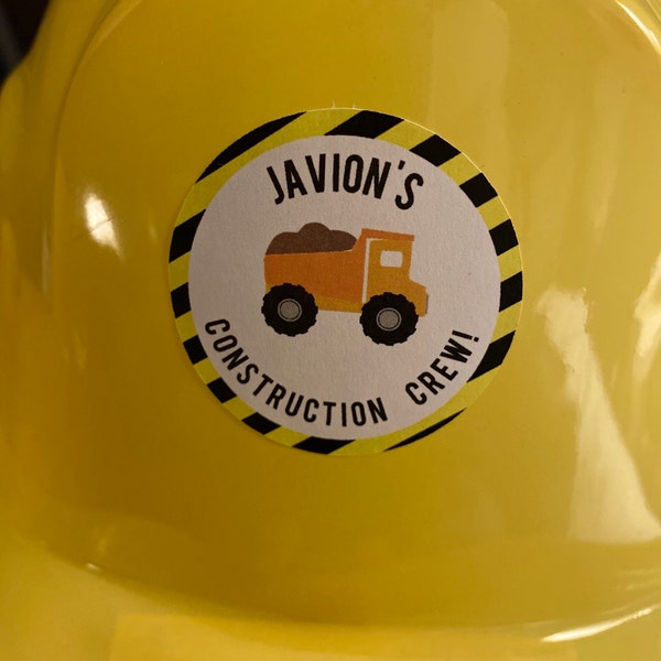 Construction Birthday Stickers, Loads of Fun Stickers, Construction ...