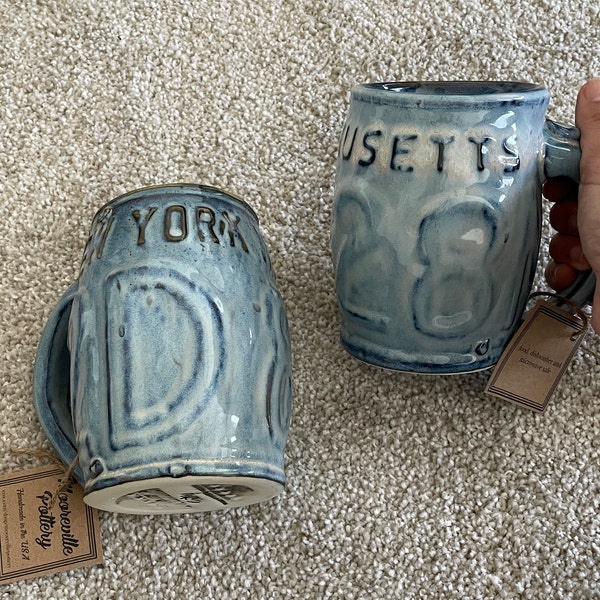 Alabama, License Plate Mug, Unique Pottery, Coffee Mug, Ceramic Mug ...