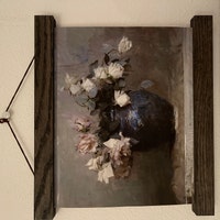 Simple Flower Poem Wall Art Custom Flower Wall Hanging Floral Sketch ...