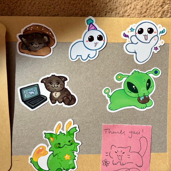 Gnarp Gnarp Gnarpy-alien Kitty Cat Loaf Meme Small Sticker - Etsy