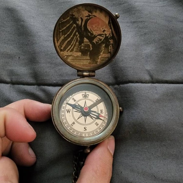 Sympathy Gifts for Loss of Father, Photo Engraving Compass, Engraved ...