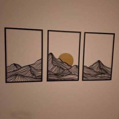 Metal Tree Wall Decor 4 Panels Tree of Life Wall Art Tree - Etsy