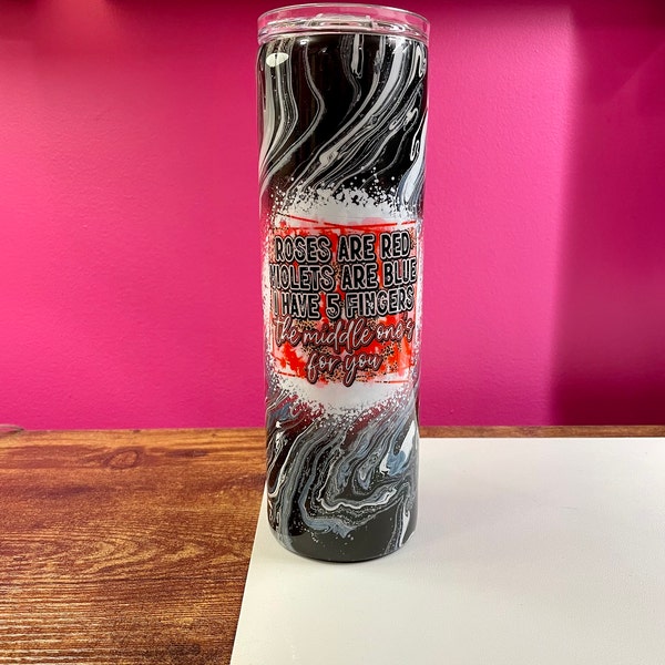 Roses Are Red Middle Finger for You PNG Print File for Sublimation or ...