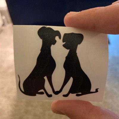 Pongo and Perdita Decal, 101 Dalmatians Decal, Car Decal, Wall Decal ...