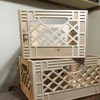 Record Storage // Wooden Milk Crate // Vintage Inspired Milk Crate ...