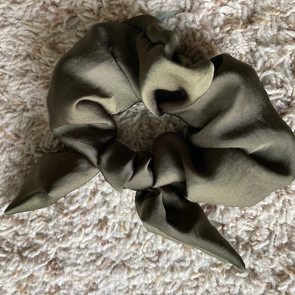 Silk Series Knot Scrunchie | Silky Chiffon | Multiple Colors - Etsy