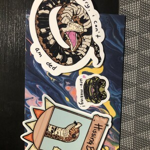 Hognose Snake Dramatic Playing Dead Funny Reptile Vinyl Sticker - Etsy