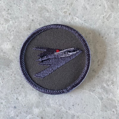 Stealth Bomber Patchgrey 319A 2 Inch Diameter Embroidered Patch - Etsy