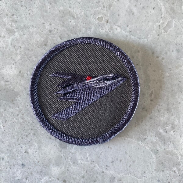 Stealth Bomber Patch(grey) (319A) 2 Inch Diameter Embroidered Patch - Etsy