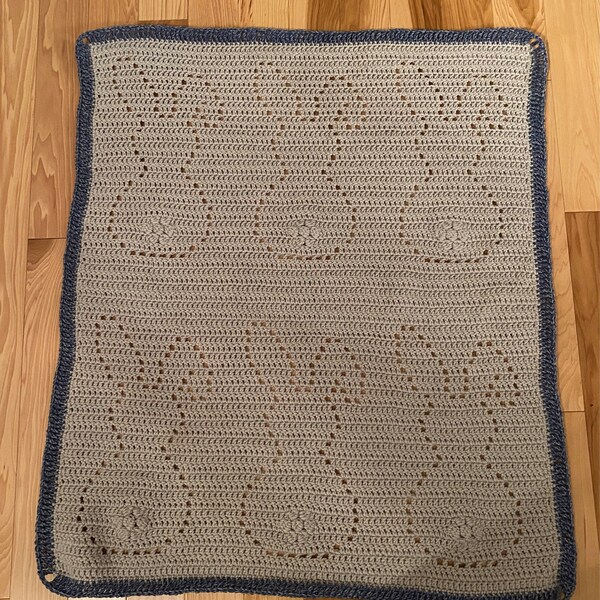 Peter Blanket | Filet Crochet Blanket Pattern | Baby Blanket Crochet ...