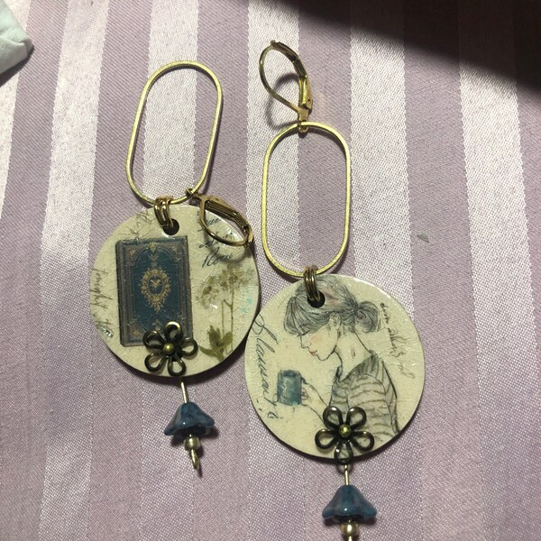 Vintage Earring Organizer / Earring Storage / Custom Earring Holder ...