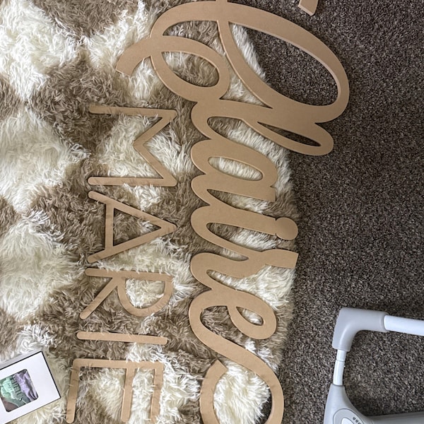 Custom Wood Baby Name Sign | Letter Wall Art | Kids Room Art | Wall Art ...