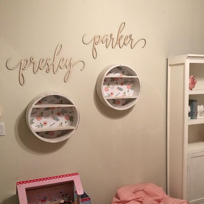 Custom Word, Personalized Wood Sign, Wooden Name, Rustic Cursive Word ...