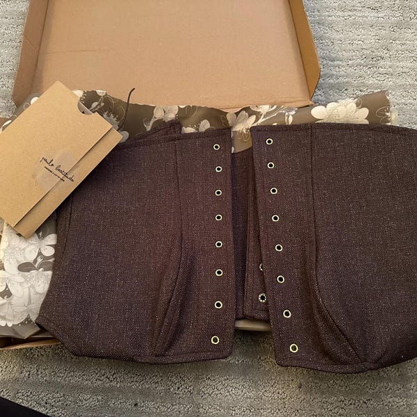 Renaissance Corset Bodice Stays in Red and Gold Paisley Jacquard, Ren Faire Corset, Medieval ...