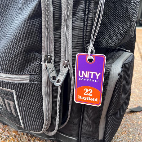 Custom Sports Team Bag Tag, Bag Tags for Football, Hockey, Baseball ...