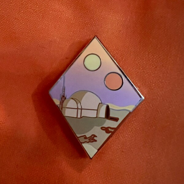 Desert Planet Enamel Pin | Sci-fi, Space, Sunset Fantasy Pin / Fan Art ...