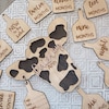 Cow Tag Baby Milestones, Baby Shower Gift, Baby Boy, Birth Announcement ...