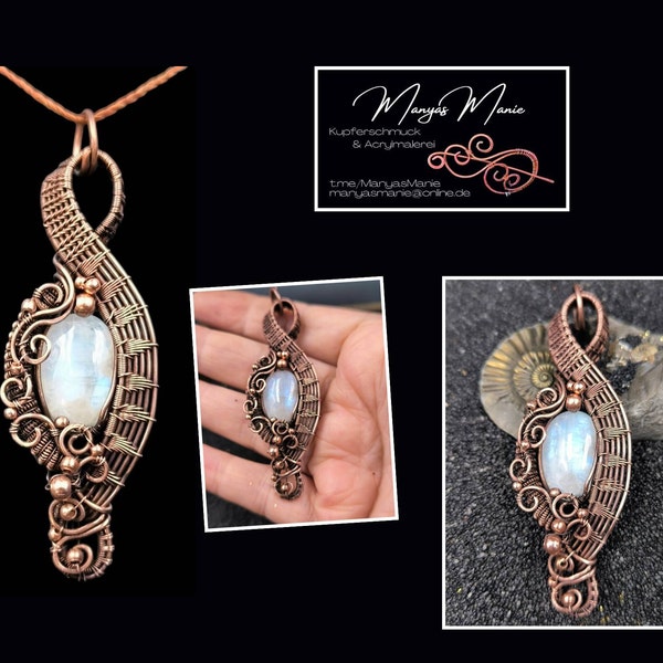 Molly Moon Pendant Tutorial. Wire Wrap Pdf Tutorial Download. Many ...