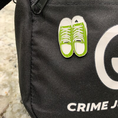 Proceeds Donated to END GUN VIOLENCE, Green Converse Enamel Pin, 1.5 ...